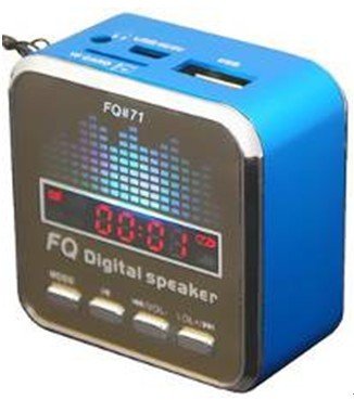 Custom Stylish colorful SD card Rechargeable Mini Speakers with 4 Function Buttons