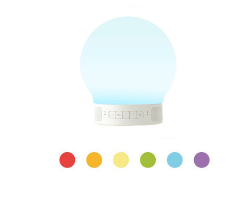 Rechargeable Portable Outdoor Bluetooth Speakers with Alarm Clock / Led Light