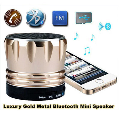Round Ipad / Ipod Mobile Phone Iphone Outdoor Bluetooth Speaker Portable