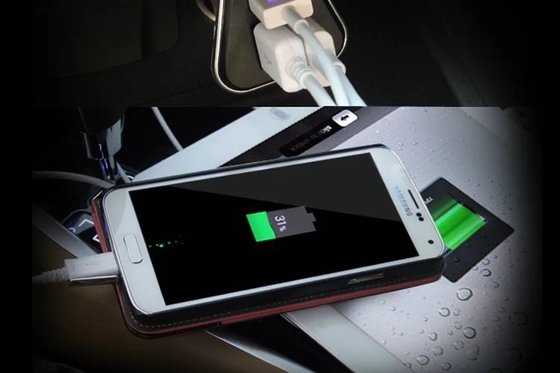 Three USB Port Car Charger 5V 5.2A For ALL USB - Powered Mobile Devices