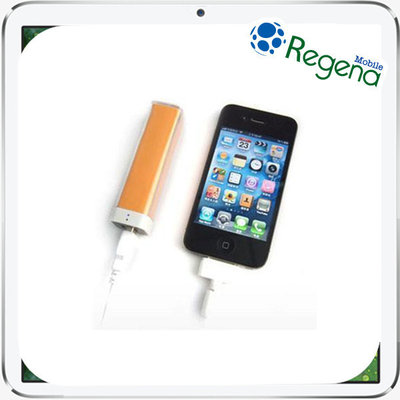 2600Mah Lipstick Cell Phone Accessories Portable Mobile Power Bank for Iphone / Samsung