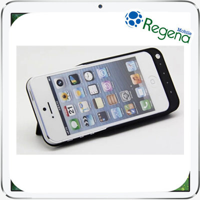 Portable Mobile Phone Accessories Battery Pack 4200mah for iphone 5 Charger Case With Stand