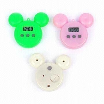 Digital Clocks, Measures 5.8 x 4 x 1.2cm, Various Colors are Available