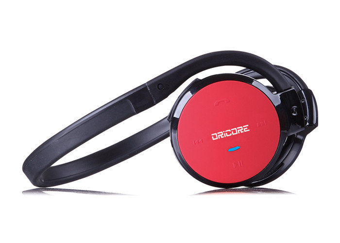 셀룰라 전화를 위한 목 Bluetooth 4.0 입체 음향 헤드폰의 뒤에 빨간 유행