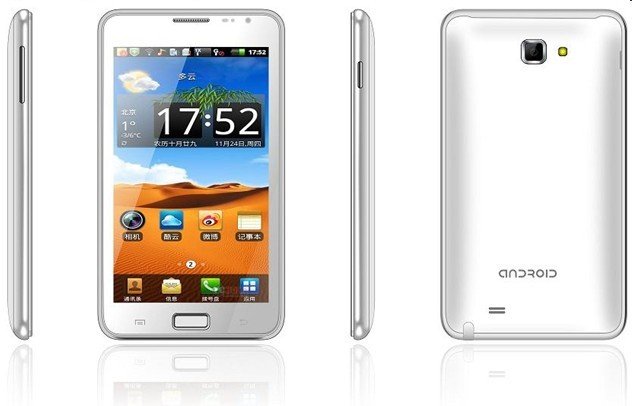 5.3 Inch Large Screen Wifi Bluetooth Android Touchpad Mobile Phones with Flash, Dual Camer