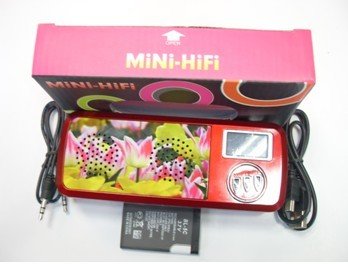 OEM Colorful Card Rechargeable Mini Speakers with  LED Multi-function Digital Screen