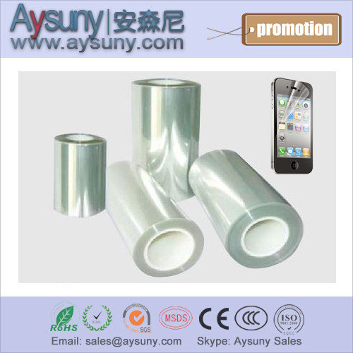 Ultra thin mobile phones accessories screen protector film roll material PET film