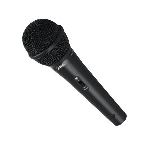 Black Portable FM wireless phone external microphone to chat / video in PC , 10mW Sensitivity