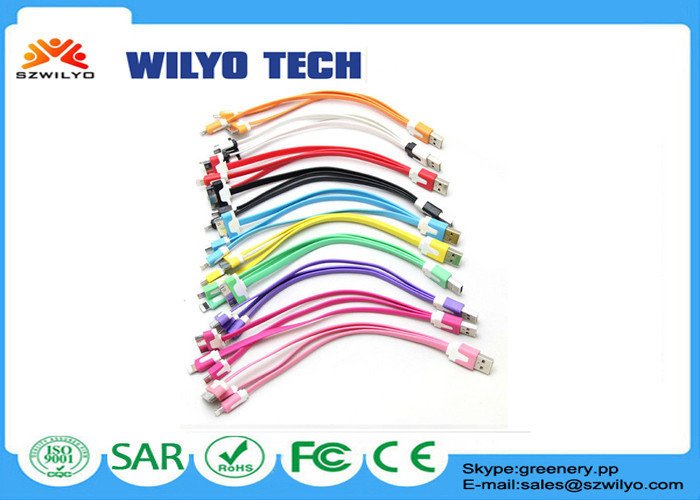 WC04 Cellular Phone Accessories 3 In One Charging Cable For IOS/Android