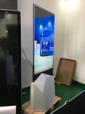 디지털 방식으로 55&quot;는 LCD 광고 전시 두 배 천장 Signage 인조 인간 7.1 쿼드 핵심 편들었습니다