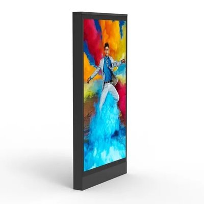 두 배는 옥외 LCD 디지털 방식으로 Signage, 지면 대 디지털 방식으로 Signage 토템 75&quot; 편듭니다