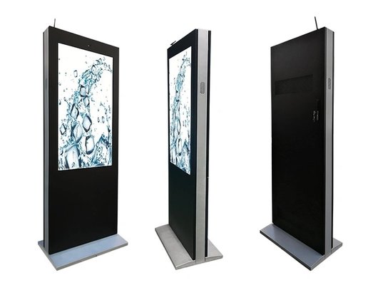 55 인치 옥외 LCD 디지털 방식으로 Signage 바람에 의하여 냉각되는 수직 스크린 광고 전시