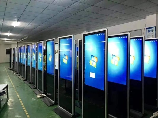 터치스크린 독립 디지털 방식으로 수직 Signage 43 인치 지면 대 1 년 보장