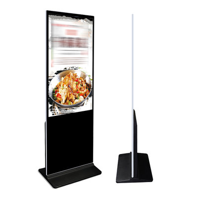 호리호리한 모양 독립 디지털 방식으로 Signage, 실내 LCD 광고 스크린 32-98 인치