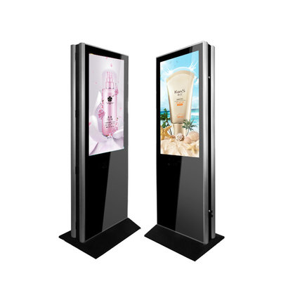 서 있는 LCD 디지털 방식으로 Signage 간이 건축물 매우 호리호리한 두 배 측 47 인치 450cd/m2를 마루청을 까십시오