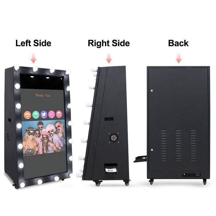 TFT 65 인치 마술 거울 사진 부스 터치스크린 광도 450/700CD/M2