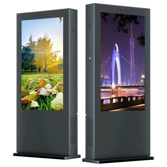 Dedi 55inch 옥외 IP65는 Ar 유리와 에어 컨디셔너 냉각 장치를 가진 방진 LCD 디지털 방식으로 Signage를 방수 처리합니다