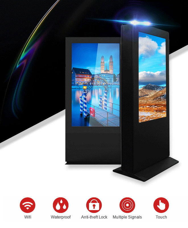 65 인치 버스 정류소 광고를 위한 옥외 LCD 디지털 방식으로 Signage 광고 전시