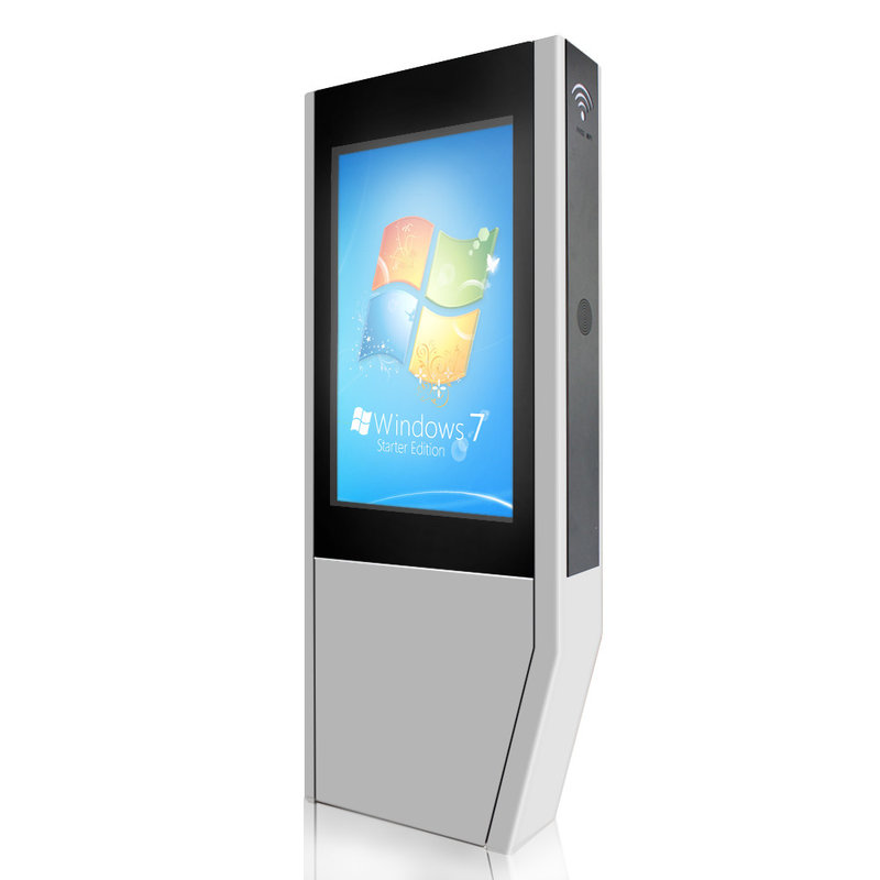 방수 IP65 Lcd 디지털 방식으로 Signage 전시 55&quot;는 감시자 간이 건축물 50/60 HZ 토템을 서명합니다
