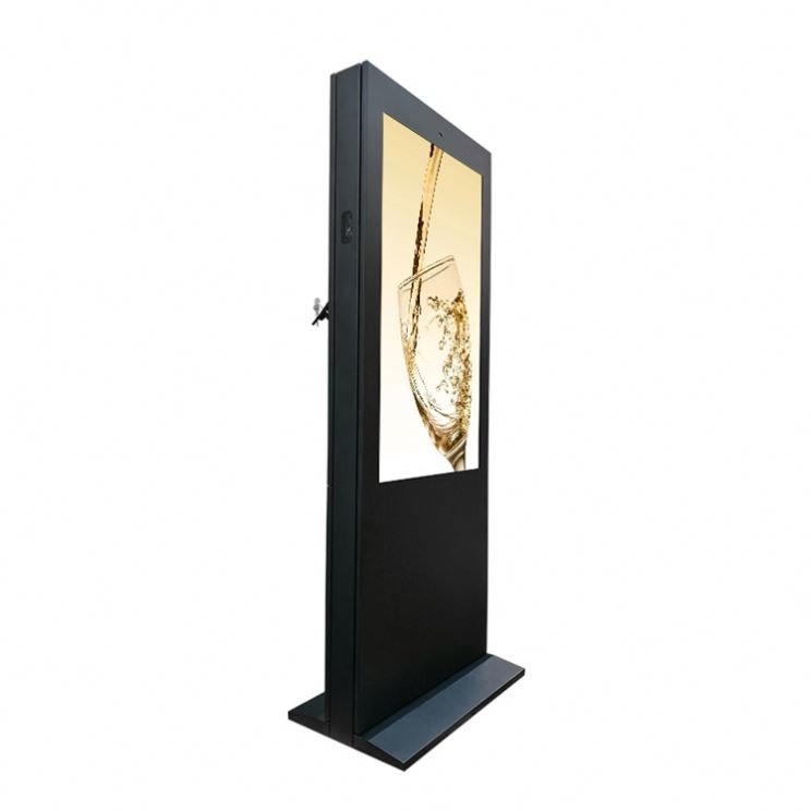 49 인치 터치스크린 간이 건축물 옥외 방수 LCD 터치스크린 1500-2500 Nits