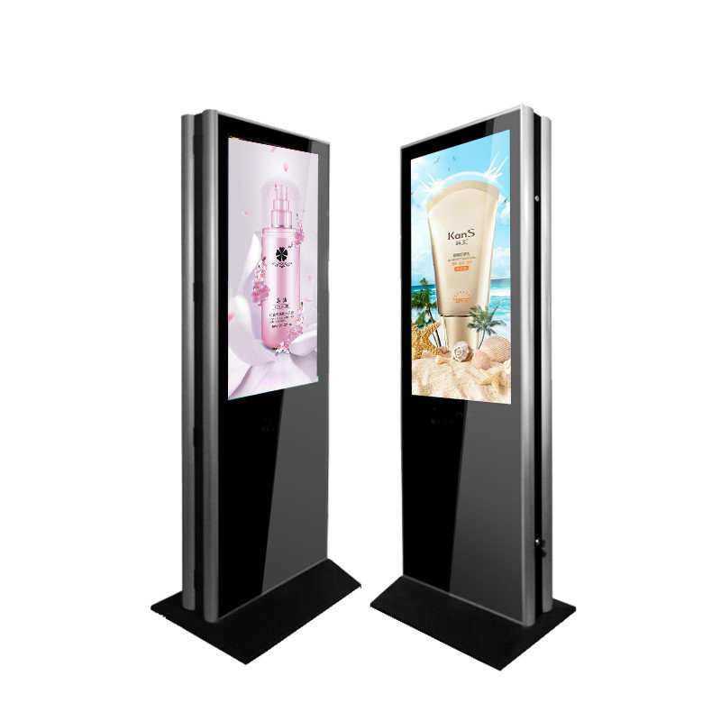 서 있는 LCD 디지털 방식으로 Signage 간이 건축물 매우 호리호리한 두 배 측 47 인치 450cd/m2를 마루청을 까십시오
