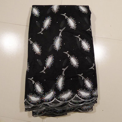 Black And  White African Lace Fabrics , Primer Shirt