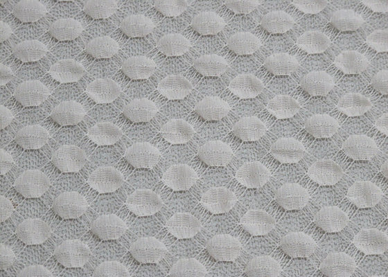 Water Soluble White Stretch Lace Fabric In Textile 125cm Width CY-LW0667
