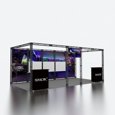 Cabine contagieuse de salon commercial d'oeil, conception moderne faite sur commande de support d'exposition