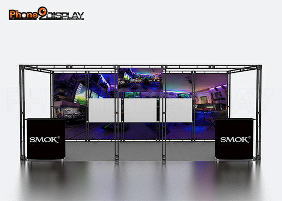 Cabine contagieuse de salon commercial d'oeil, conception moderne faite sur commande de support d'exposition