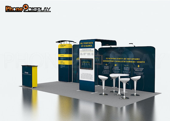 taille portative de tissu de tension de cabine de salon commercial d'affichage de 3x6m adaptée aux besoins du client