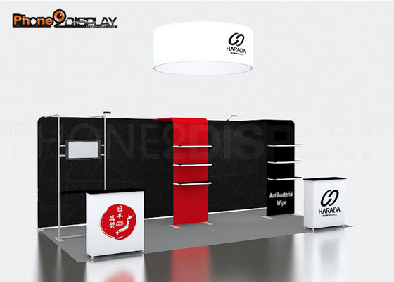 Cadre fait sur commande d'alliage d'aluminium de cabine de salon commercial d'installation facile pour le salon commercial