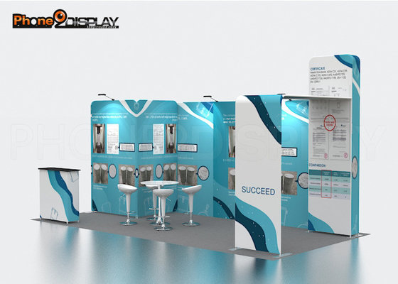 Cabine standard de conception d'exposition de cabine faite sur commande en aluminium portative de salon commercial