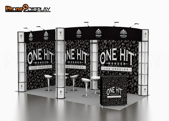 Stalle portative d'exposition de cabine durable du salon commercial 20x10 avec la tour en spirale