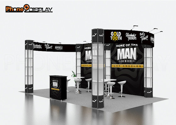 Cabine faite sur commande du salon commercial 10x20/stalle en aluminium portative standard de salon commercial