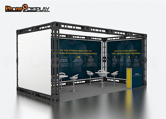 Aluminum Truss Trade Show Booth Displays 10x10FT 10X20FT Size For Exhibition