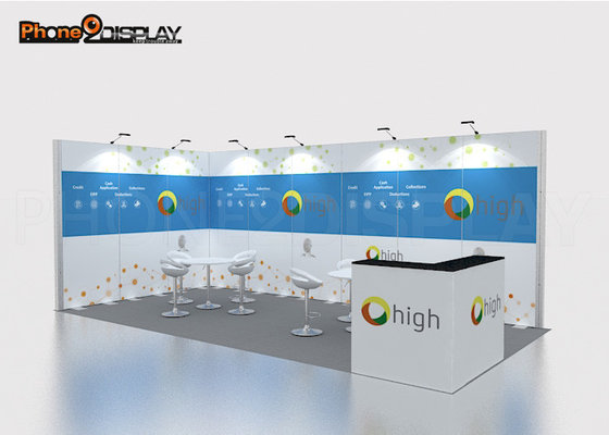 L'exposition modulaire standard se tient, cabine du salon commercial 10x20 pour l'événement juste