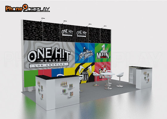 dispositif d'affichage modulaire d'exposition d'assemblage simple de support de cabine d'exposition de 3X6 M