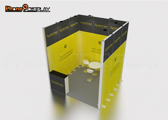 conception unique de cabine en aluminium modulaire de salon commercial de 6m x de 6m pour le salon commercial d'expo