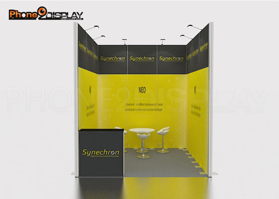 conception unique de cabine en aluminium modulaire de salon commercial de 6m x de 6m pour le salon commercial d'expo
