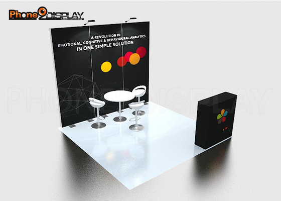 Conception portative 3x3m, supports réutilisables modulaires de cabine d'exposition d'exposition