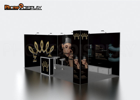 Façonnez les cabines innovatrices 10*20, cabines de salon commercial d'objet exposé faites sur commande portatives