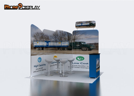Conception standard faite sur commande de stalle d'exposition des cabines d'objet exposé de salon commercial 10x10FT