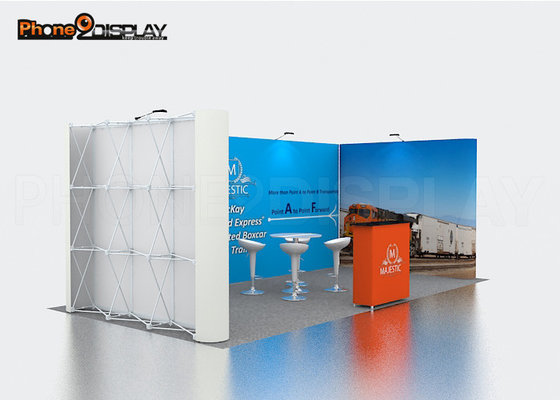 portatifs en aluminium de 20FT sautent le support de cabine d'exposition d'affichage de la publicité de cabine