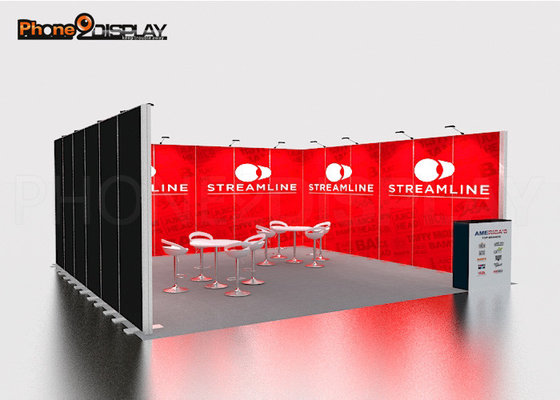 Conception de système modulaire légère en aluminium réglable de cabines d'objet exposé de salon commercial