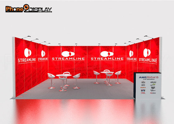 Conception de système modulaire légère en aluminium réglable de cabines d'objet exposé de salon commercial