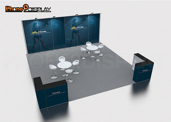 Cabine modulaire de salon commercial d'installation facile/conception modulaire de stalle pour le support d'exposition