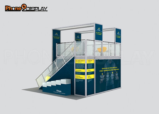 Cabine en aluminium de salon commercial de double Decker/conception modulaire portative de cabine