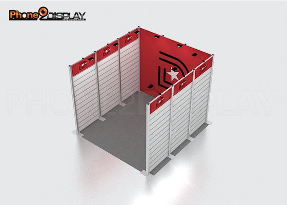 Équipement léger modulaire Slatwall de cabine de salon commercial pour accrocher des produits