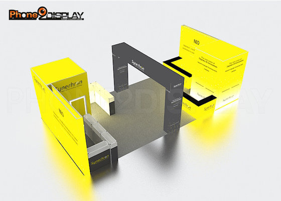 couleur faite sur commande de petite de salon commercial de 3x3m de cabine installation facile d'équipement pour l'exposition