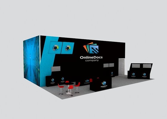 La cabine de salon commercial réutilisée par promotion de double Decker conçoivent en fonction du client avec l'impression de CMYK